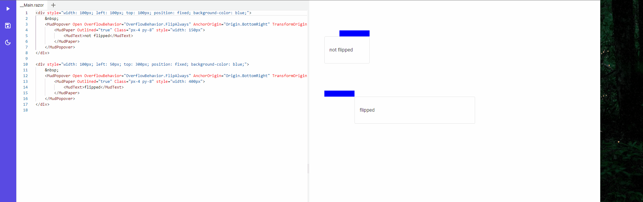 Mudpopover Has Wrong Flip Calculation · Issue 7032 · Mudblazor Mudblazor · Github