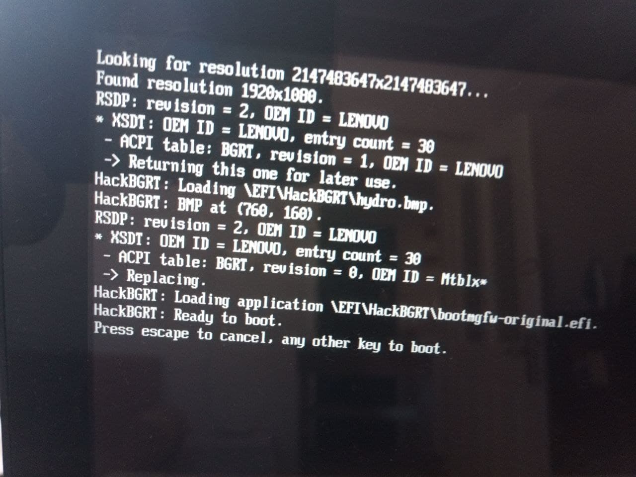 Not Working · Issue #82 · Metabolix/HackBGRT · GitHub