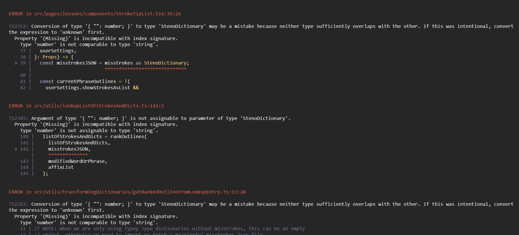 Fix styling on raw steno keys in hints on finished lesson screen ...