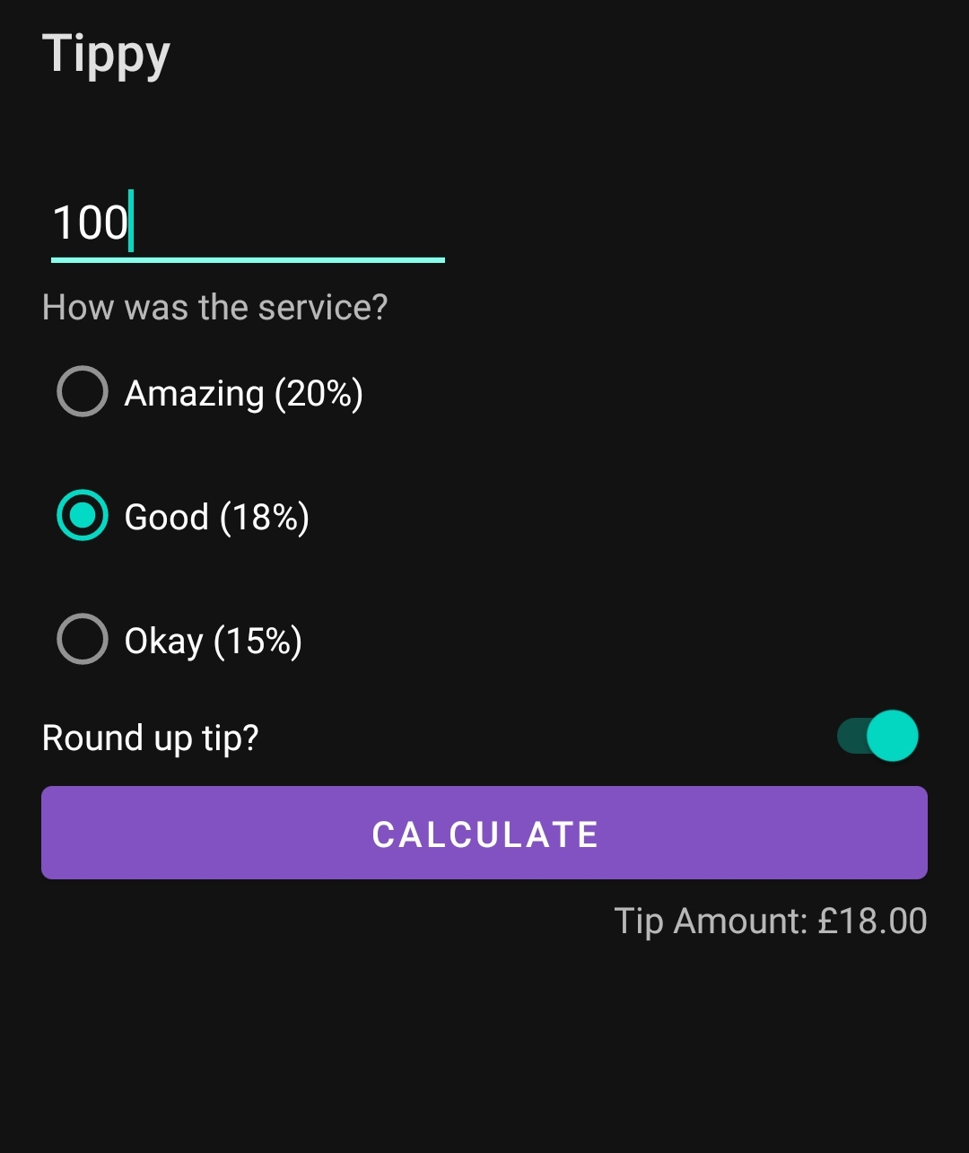 GitHub - rtkpuri321/Tippy: It is a tip calculator app. App will ...