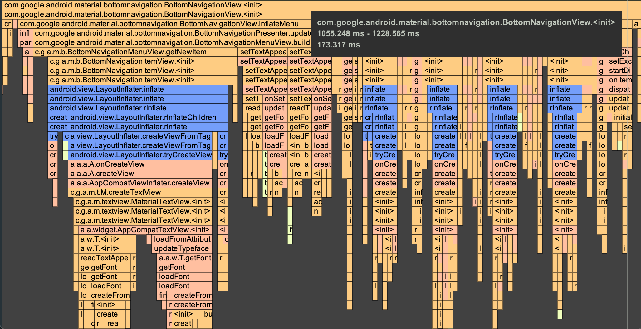 [Bottom Navigation] Slow bottom nav menu inflation (approx. 200ms) · Issue #2260 · material ...