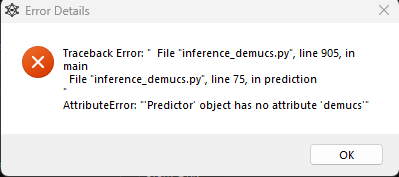 Unable to use demucsv3 process method · Issue #216 · Anjok07 ...