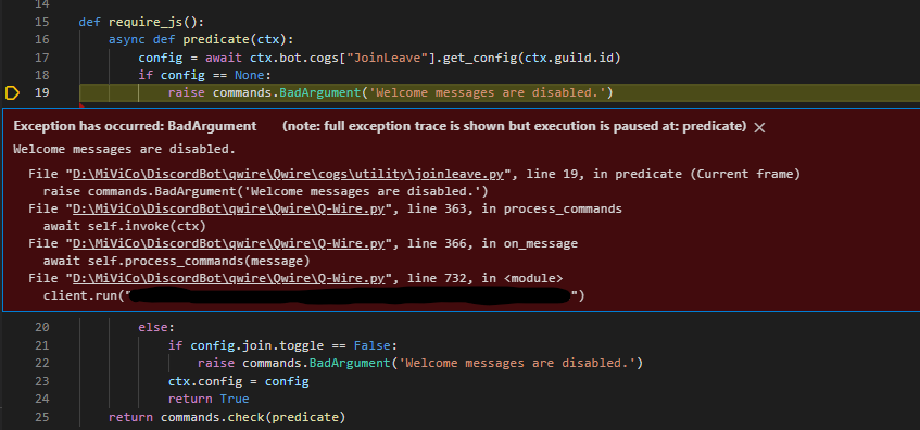 Raising errors inside checks or commands don't call error events · Issue #261 · Pycord ...