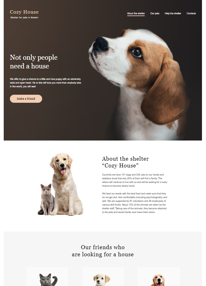 GitHub - Ainswrg/Shelter-Site