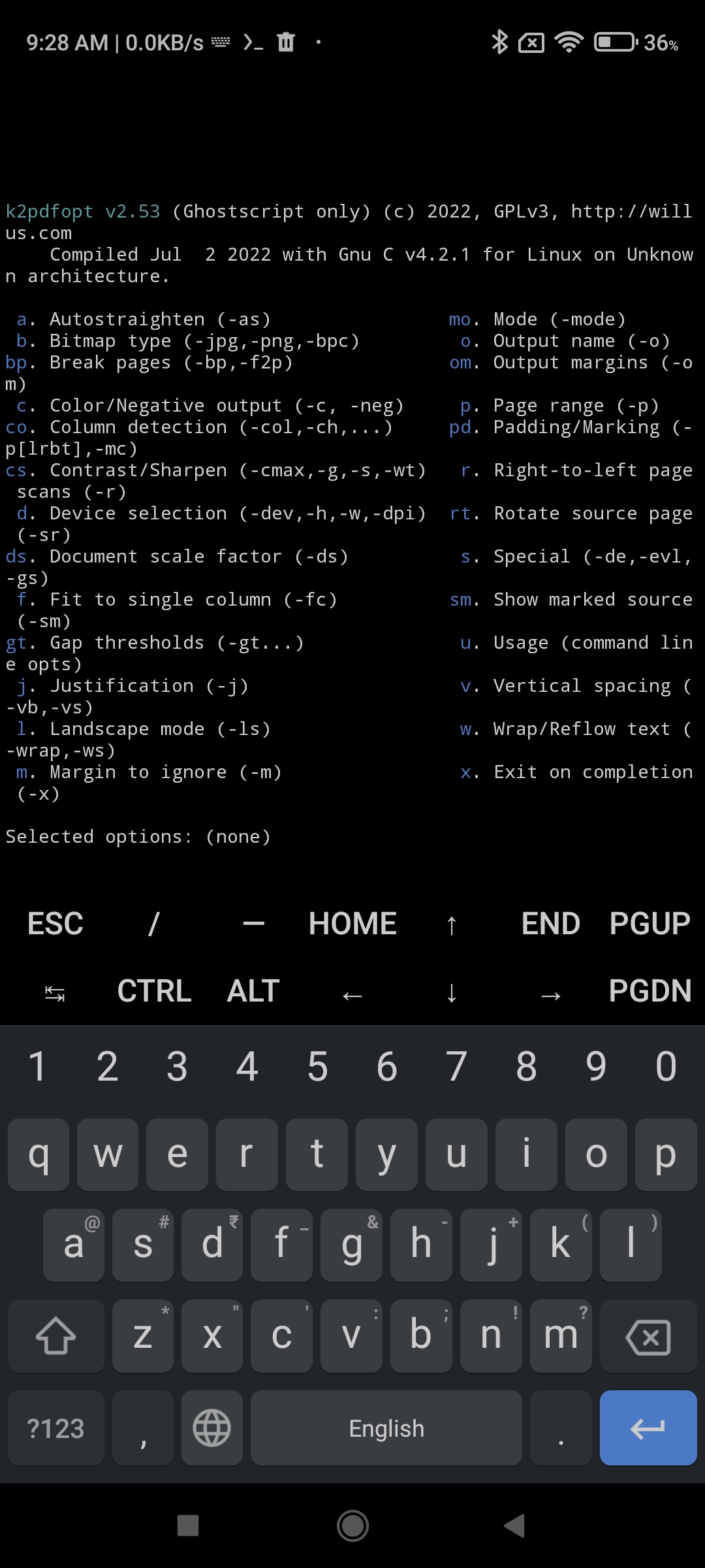 K2PDFOPT: FORTIFY: fseeko: null FILE* aborted · Issue #11162 · termux ...
