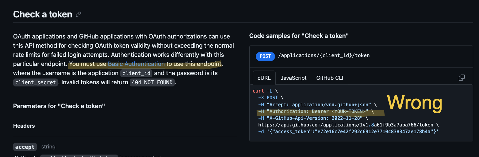 Wrong Authentication In Oauth Authorizations Page · Issue 2925 · Github Rest Api Description