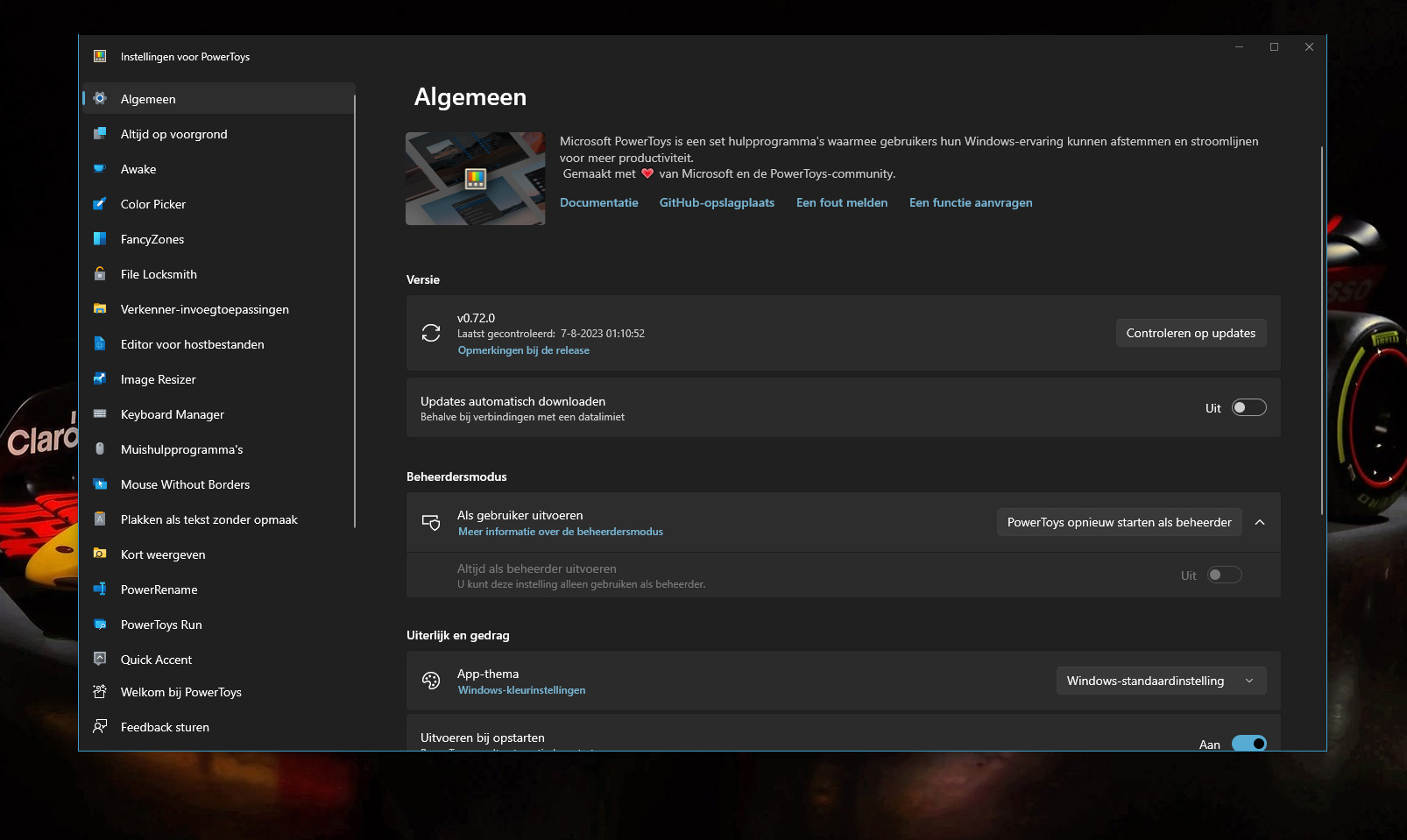 Powertoys Window in Windows 10 · Issue #27873 · microsoft/PowerToys · GitHub