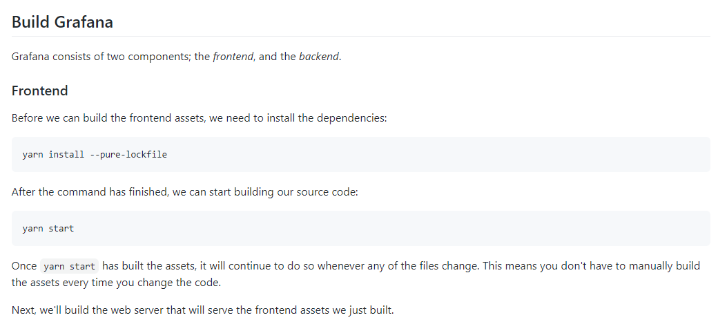 Grafana Developer guide Problem · Issue #30759 · grafana/grafana · GitHub