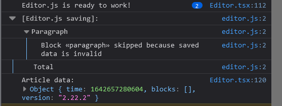 On save data output do not display as expected · Issue #1660 · codex-team/editor.js · GitHub