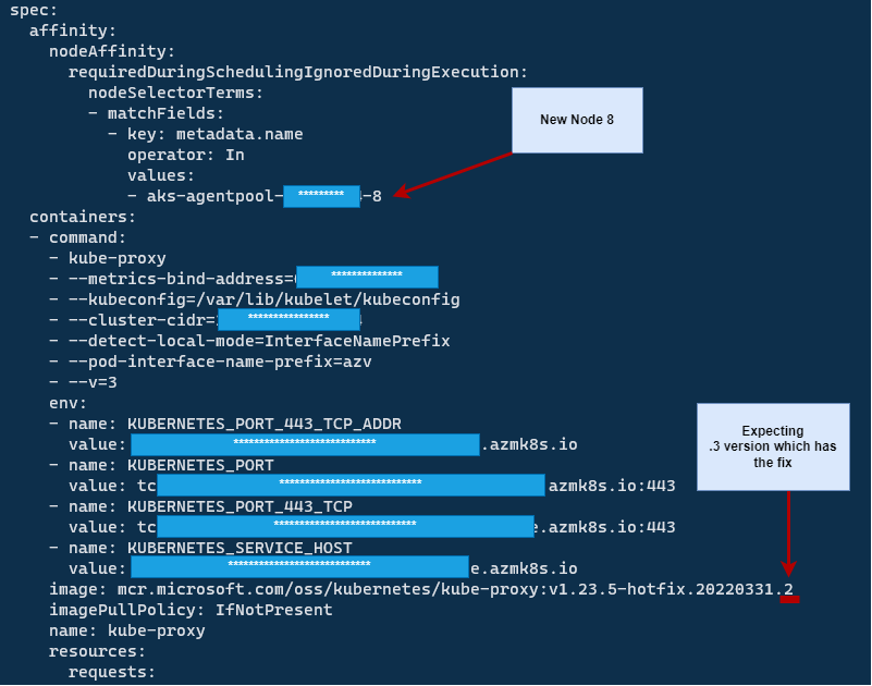 AKS v 1.23.5 is showing vulnerabilities in Kube-proxy and ip-masq-agent ...