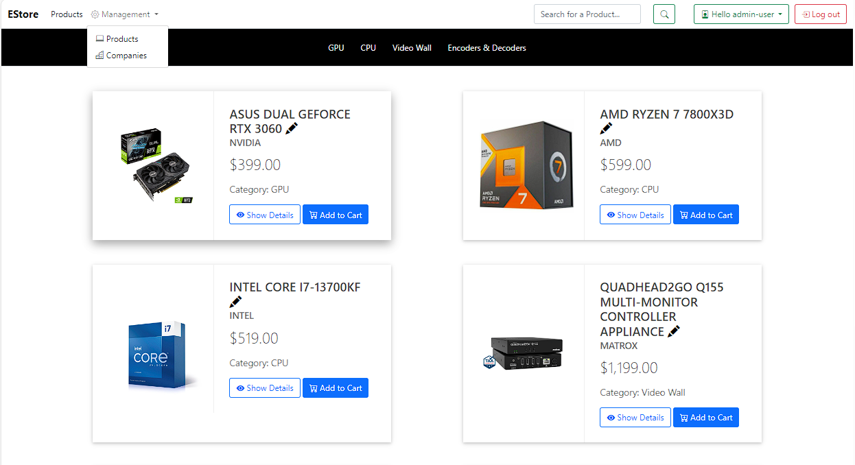 GitHub - MarcusTianhuaZhang/ECommerce: Fully-functional E-Commerce Store web application