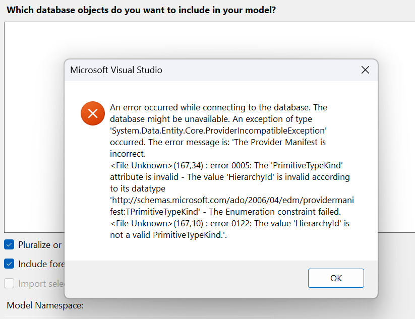 Error : The Provider Manifest is Incorrect · Issue #138 · ErikEJ/EntityFramework6PowerTools · GitHub