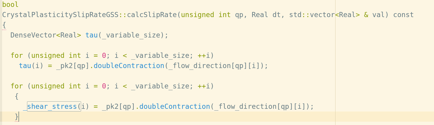 Output of shear stress in CrystalPlasticitySlipRateGS · idaholab moose · Discussion #21507 · GitHub
