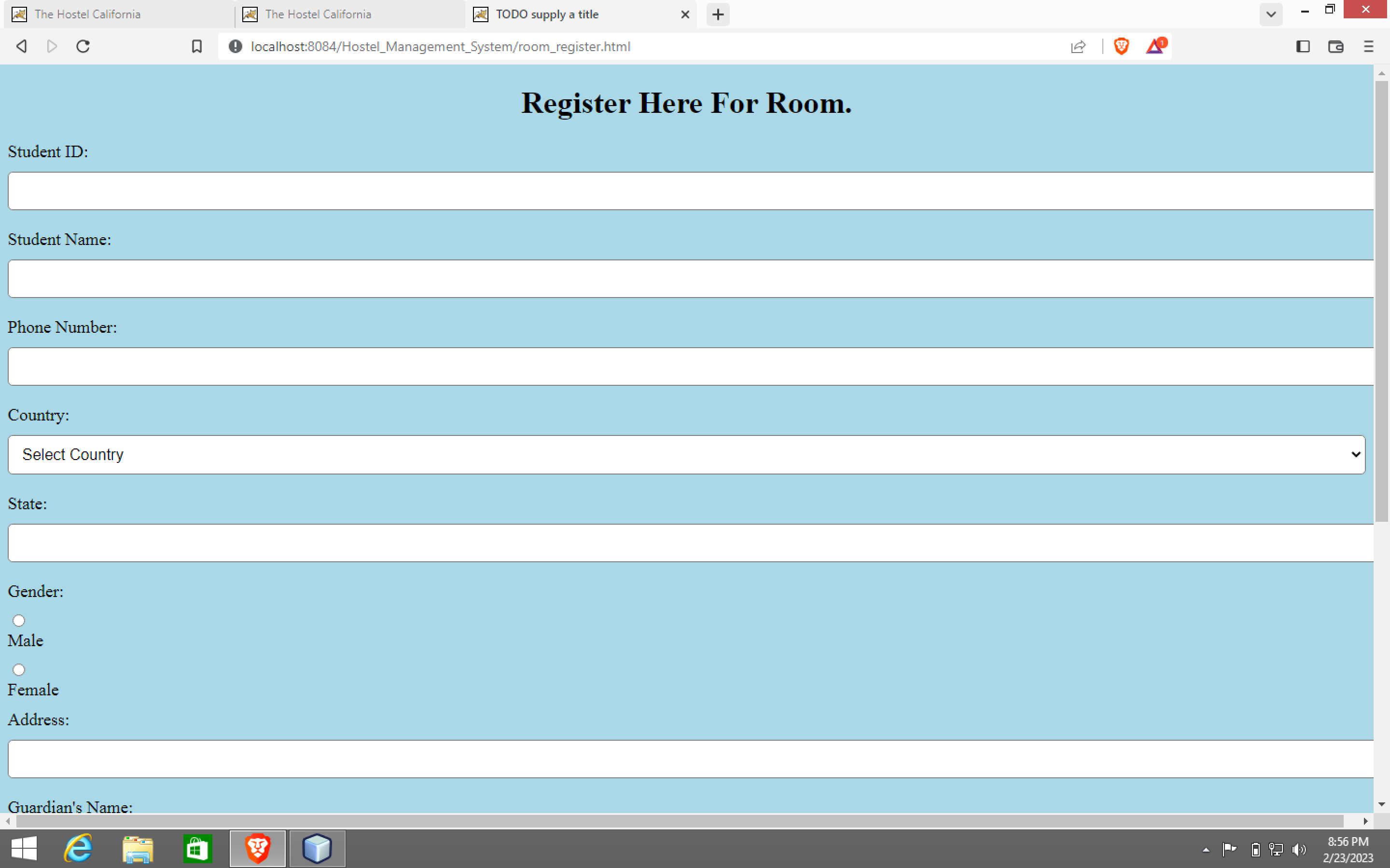 GitHub - Shivam094/Hostel-Management-System: A web based project for managing the entire system ...
