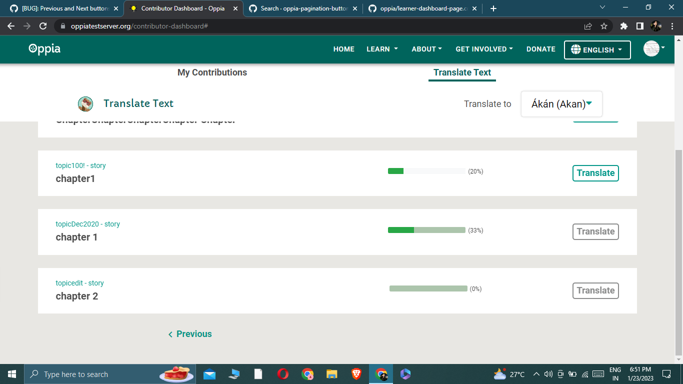 [BUG]: Previous and Next buttons are not clearly visible in Contributor dashboard · Issue #17081 ...