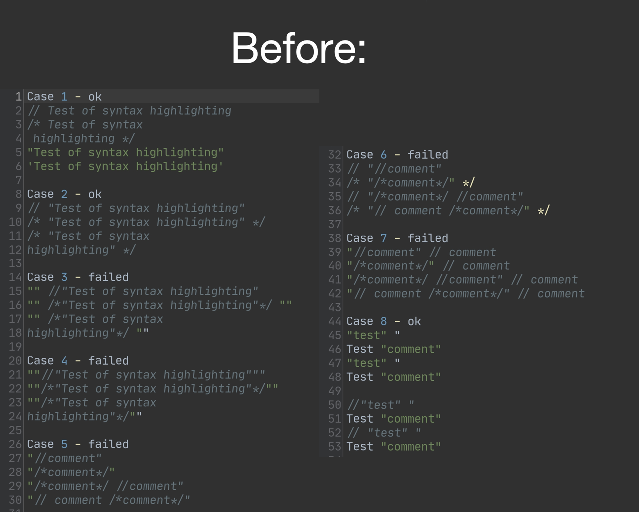 Problem With Comments Regex · Issue 9 · Massivemadnesssquircle Ce · Github