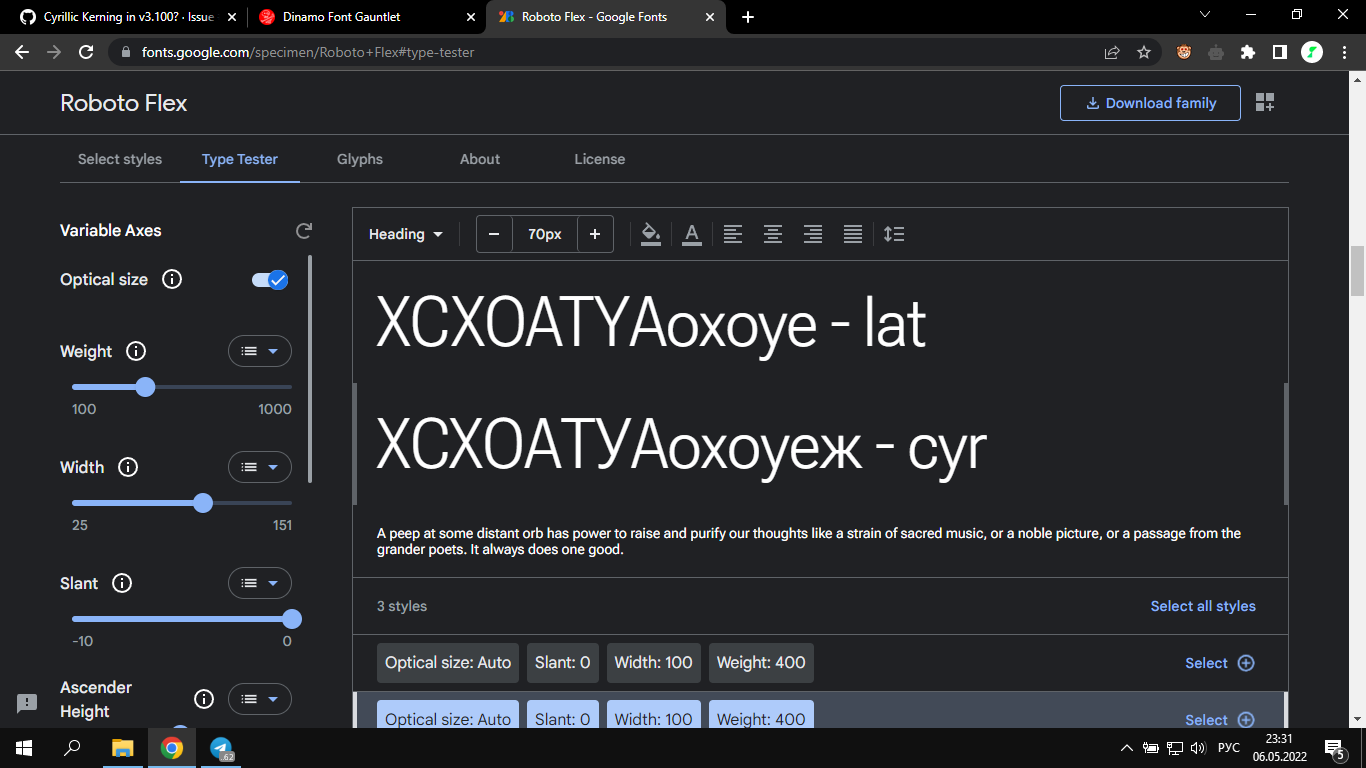 Cyrillic Kerning in v3.100? · Issue #337 · googlefonts/roboto-flex · GitHub