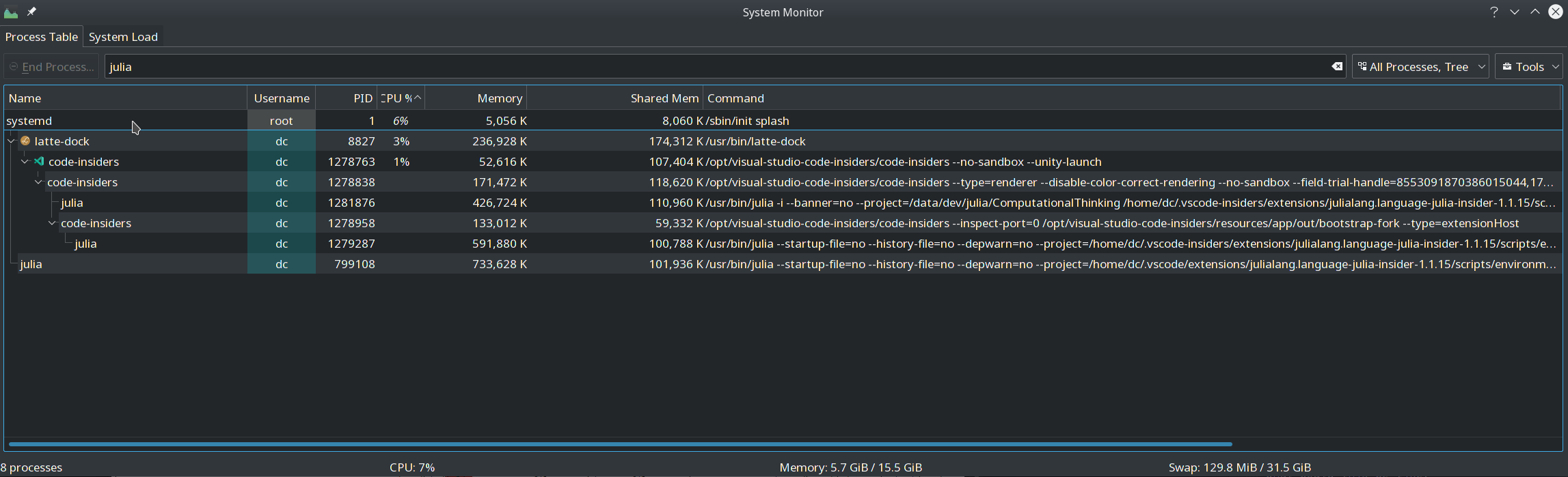 julia-insiders is not spawning processes correctly · Issue #1897 ...