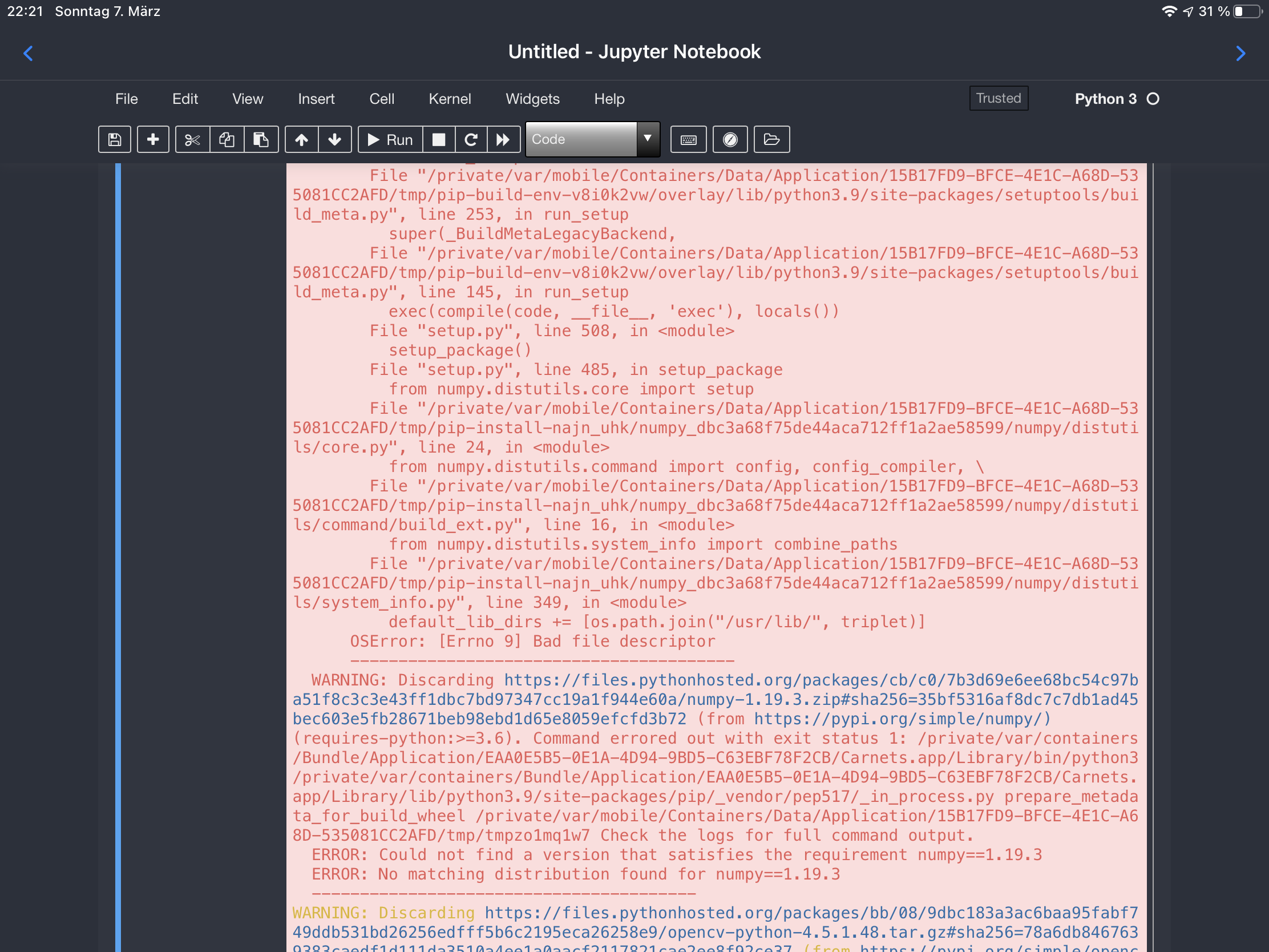 Install OpenAI Gym · Issue #159 · holzschu/Carnets · GitHub