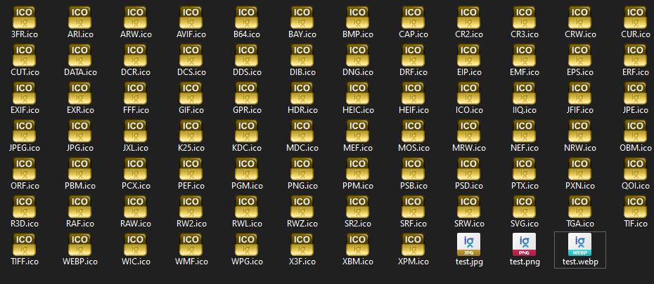Icon set for file association not showing · Issue #1672 · d2phap/ImageGlass · GitHub