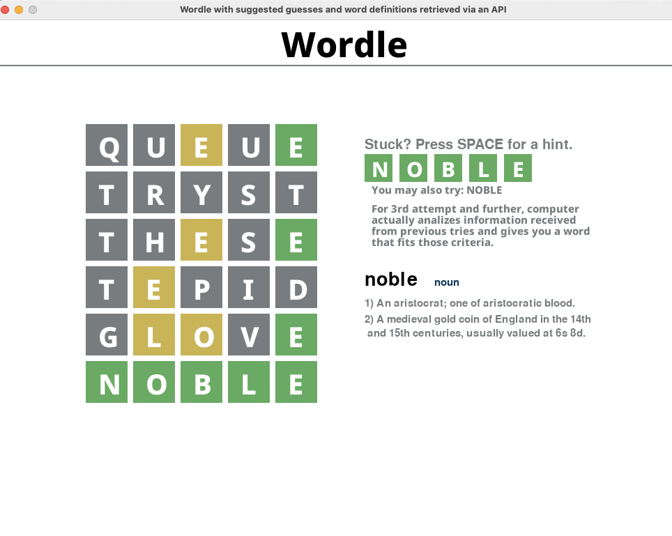 GitHub - SergeyKstnko/Wordle: My recreationg of Wordle