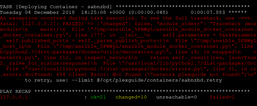 Docker: Not able to install docker images · Issue #712 · plexguide/PlexGuide.com · GitHub