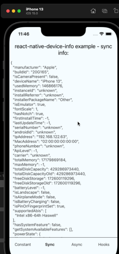 hasNotch() returning false for iPhone 13 · Issue #1324 · react-native-device-info/react-native ...