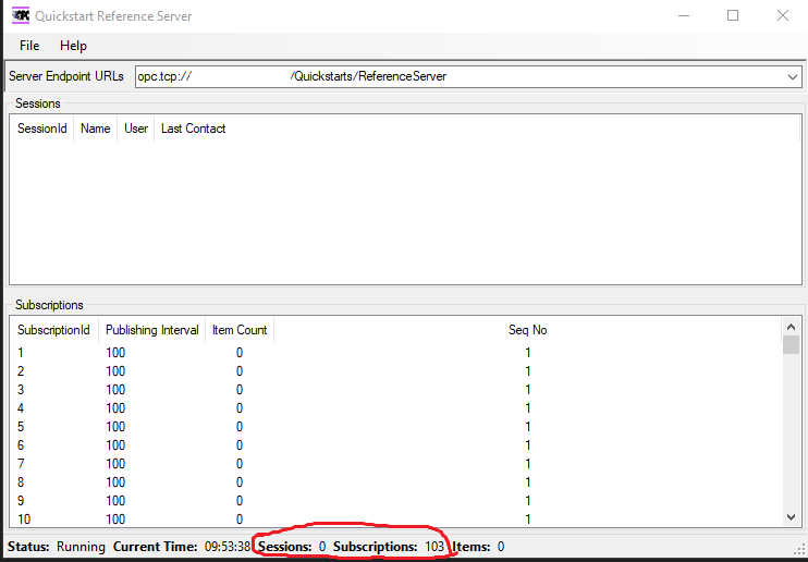OPC UA server keeps closing sessions after creating multiple subscriptions · Issue #2033 ...