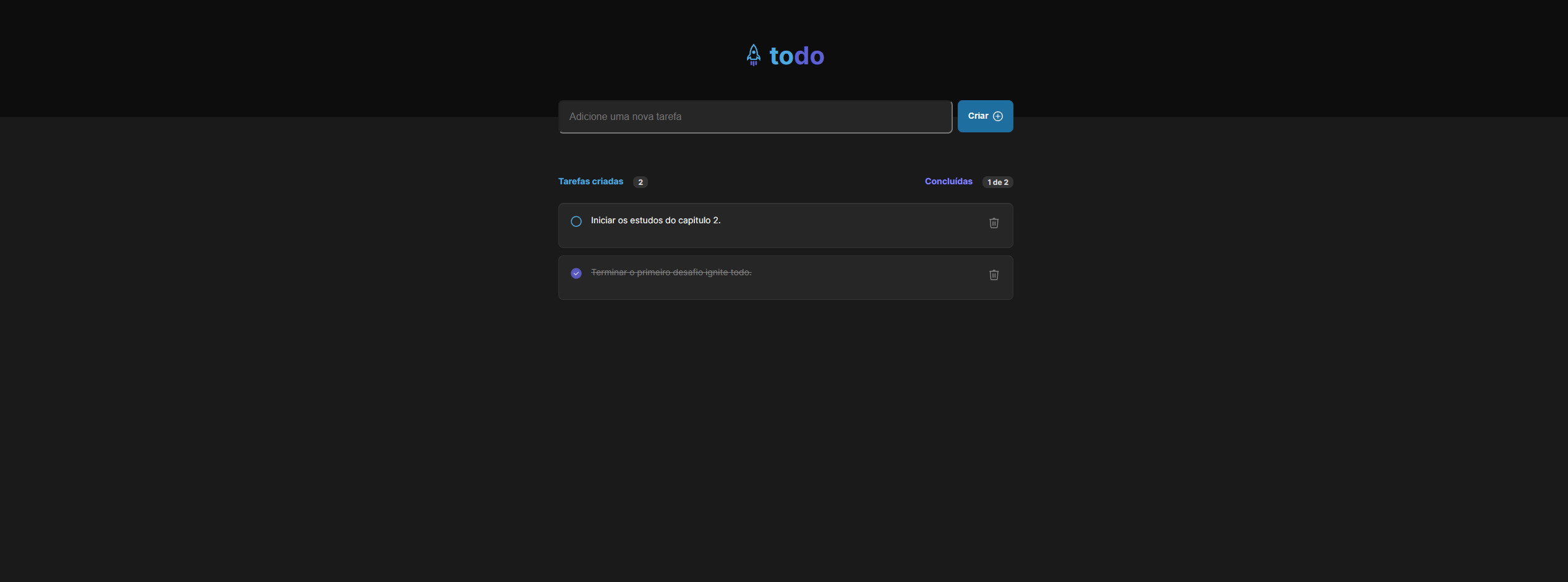 GitHub - MouraPragana/01-desafio-ignite-todo