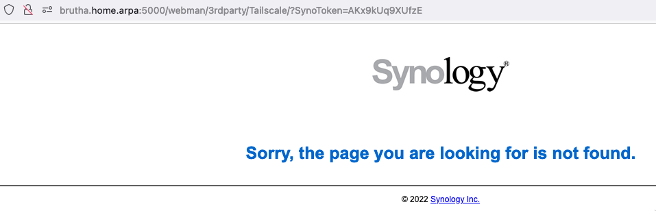 Cannot start Tailscale on Synology DSM 7 · Issue #6153 · tailscale/tailscale · GitHub