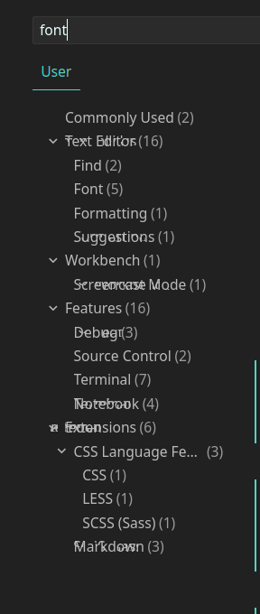Font rendering in setting while searching looks ugly on Linux (KDE - Fedora) · Issue #171475 ...