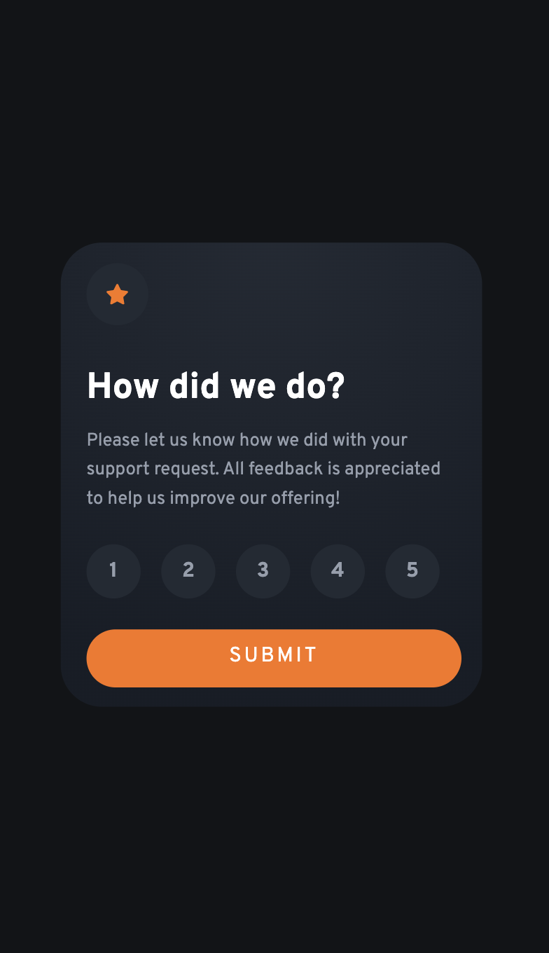 GitHub - crypto-dot/FrontendMentorChallenge3: Interactive Rating Component