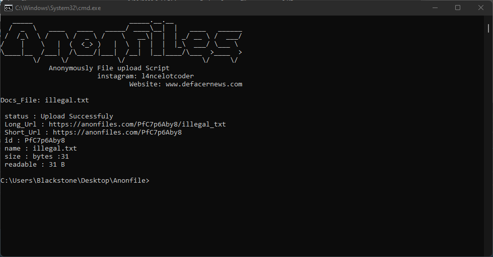 GitHub - l4ncelotcoder/AnonFile