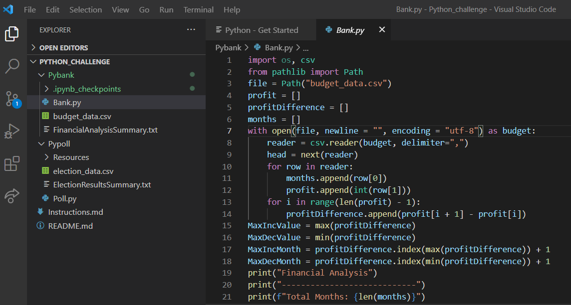 GitHub - Btikeng/Python_Financial_Records: our task was to create a ...
