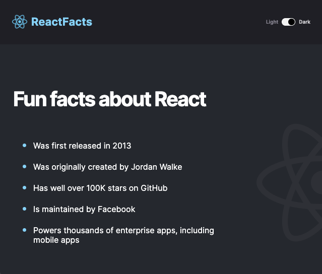 GitHub - AidanFournier/react-info-site: A static web page to practice the basics of React.