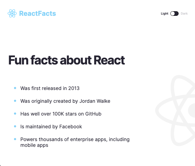 GitHub - AidanFournier/react-info-site: A static web page to practice the basics of React.