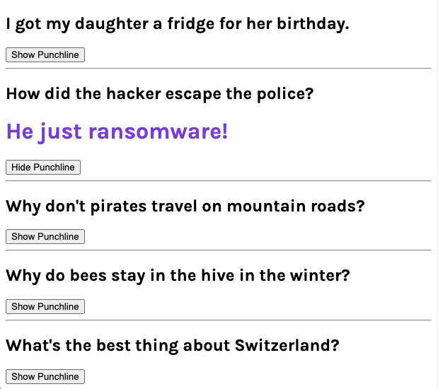 GitHub - AidanFournier/joke-generator: A small React app to practice ...