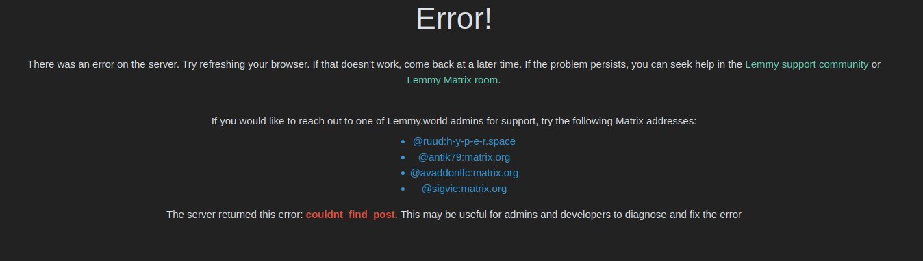 When visiting the URL of a post that has been deleted should display "This post has been deleted ...