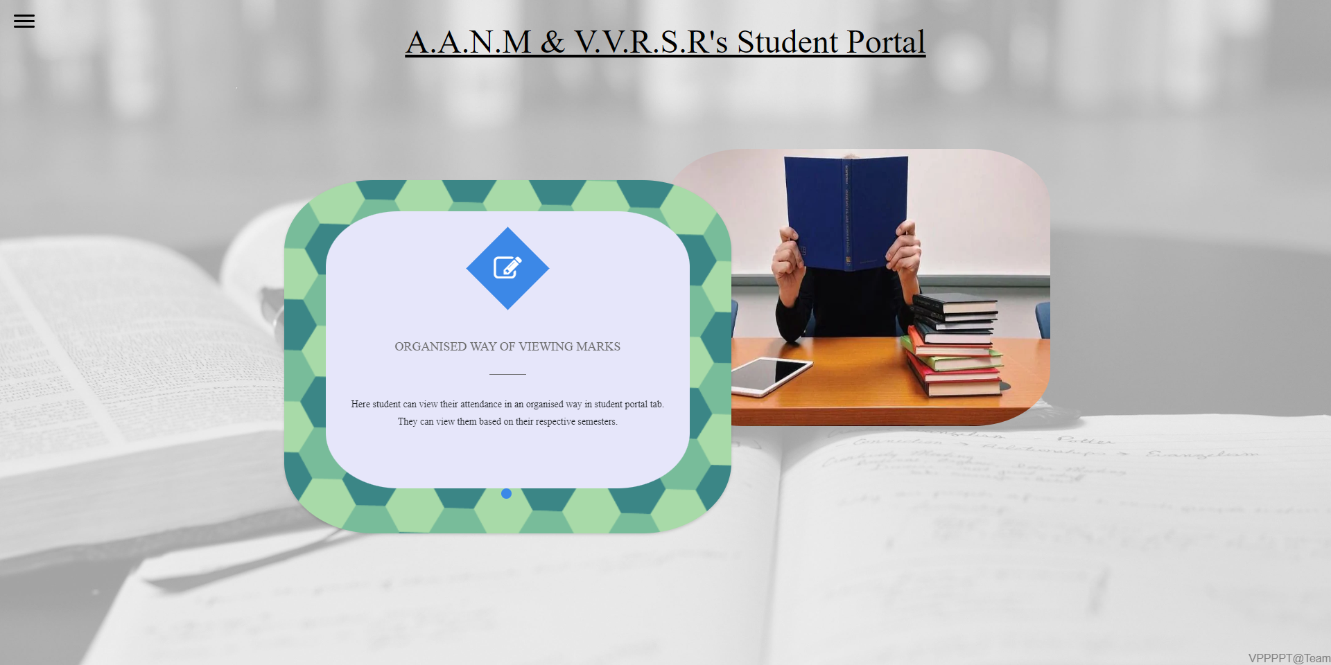 GitHub - Vidhey012/StudentPortal