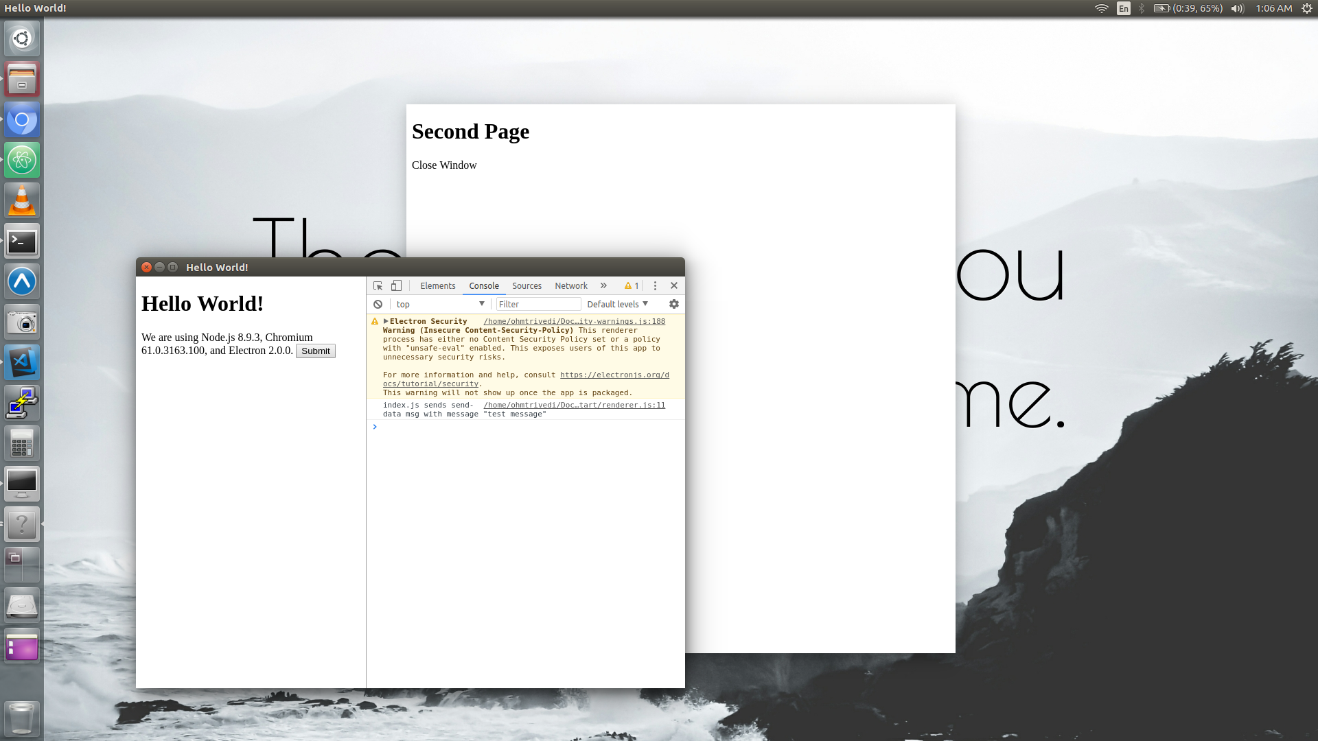 Unable To Receive Data Passed From One Renderer To Another Via Main Js · Issue 13448 · Electron