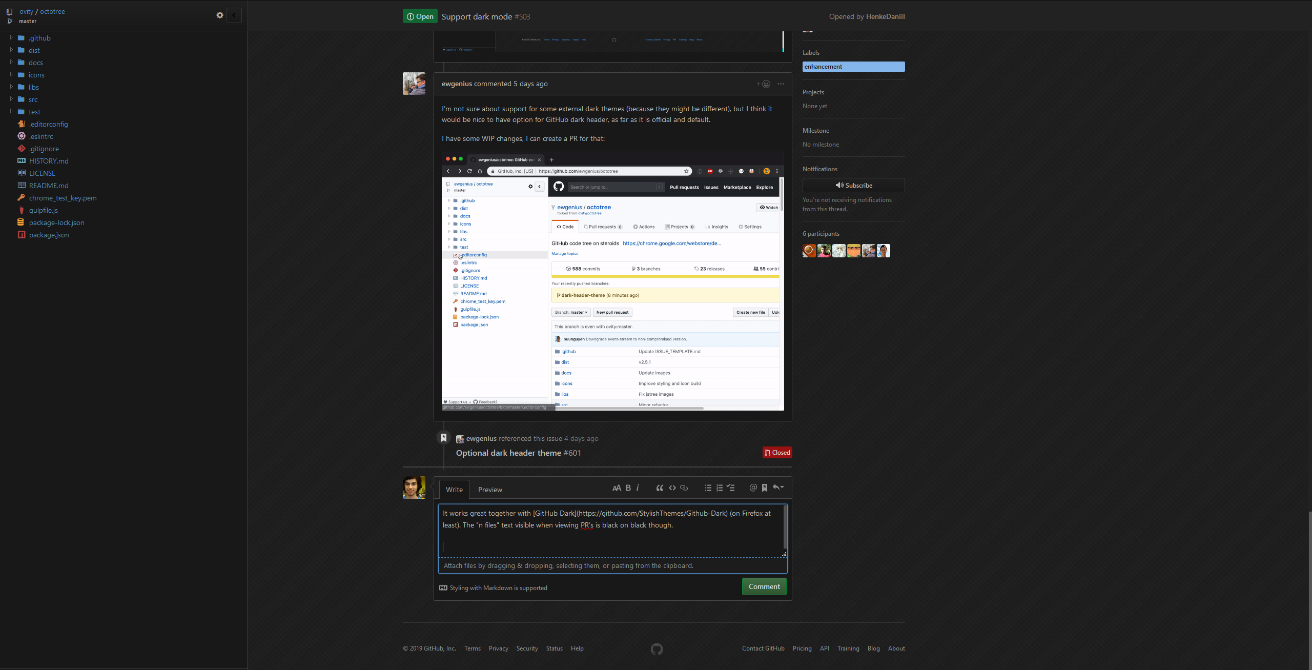 Support dark mode · Issue #503 · ovity/octotree · GitHub