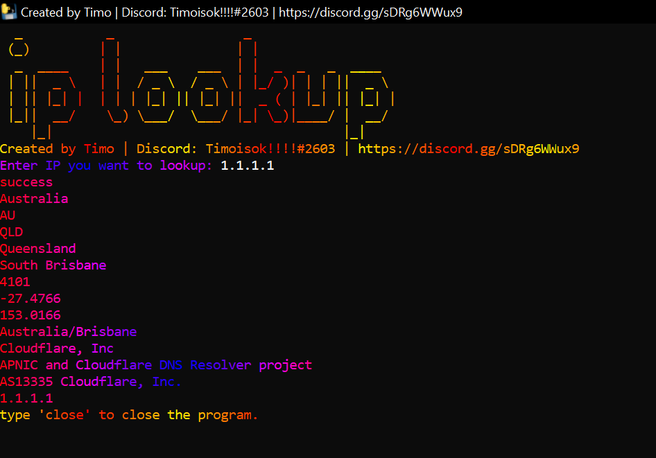 GitHub - pvplehertz/ip-lookup: iplookup, using a api (CHECK SCREENSHOT ...