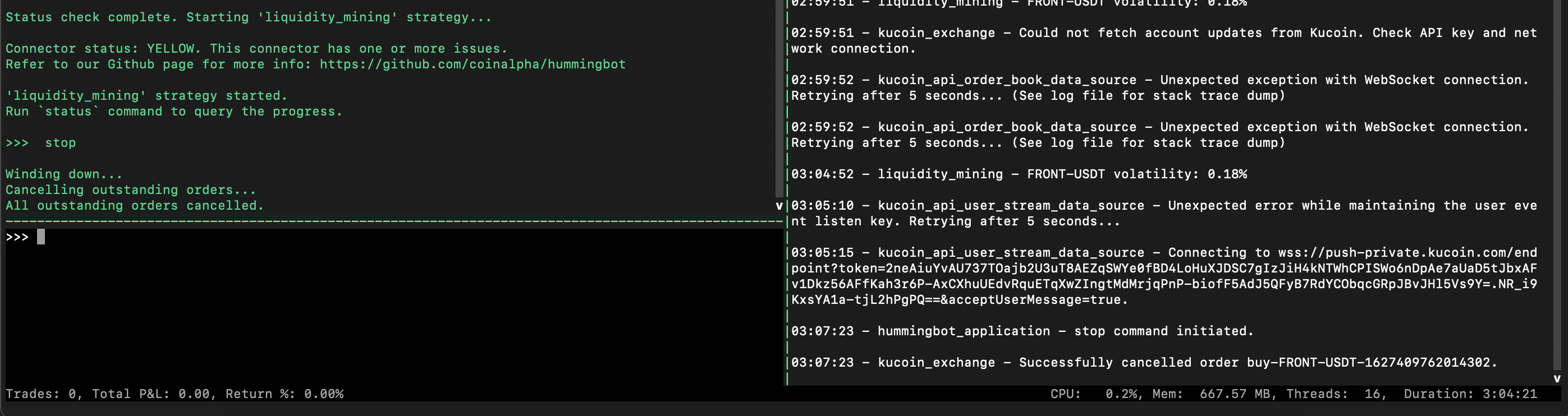 KuCoin - Websocket connection issues on Binary build using LM strategy · Issue #3789 ...