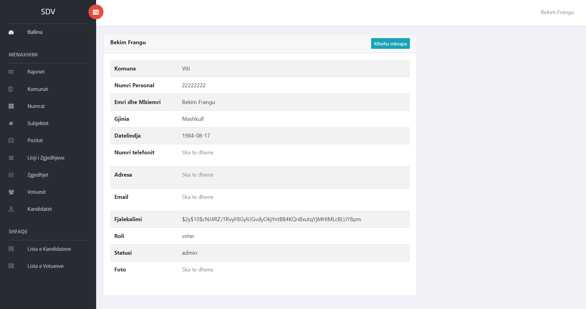 GitHub - bekimfrangu/digital-voting-system: DVS is a digital voting system