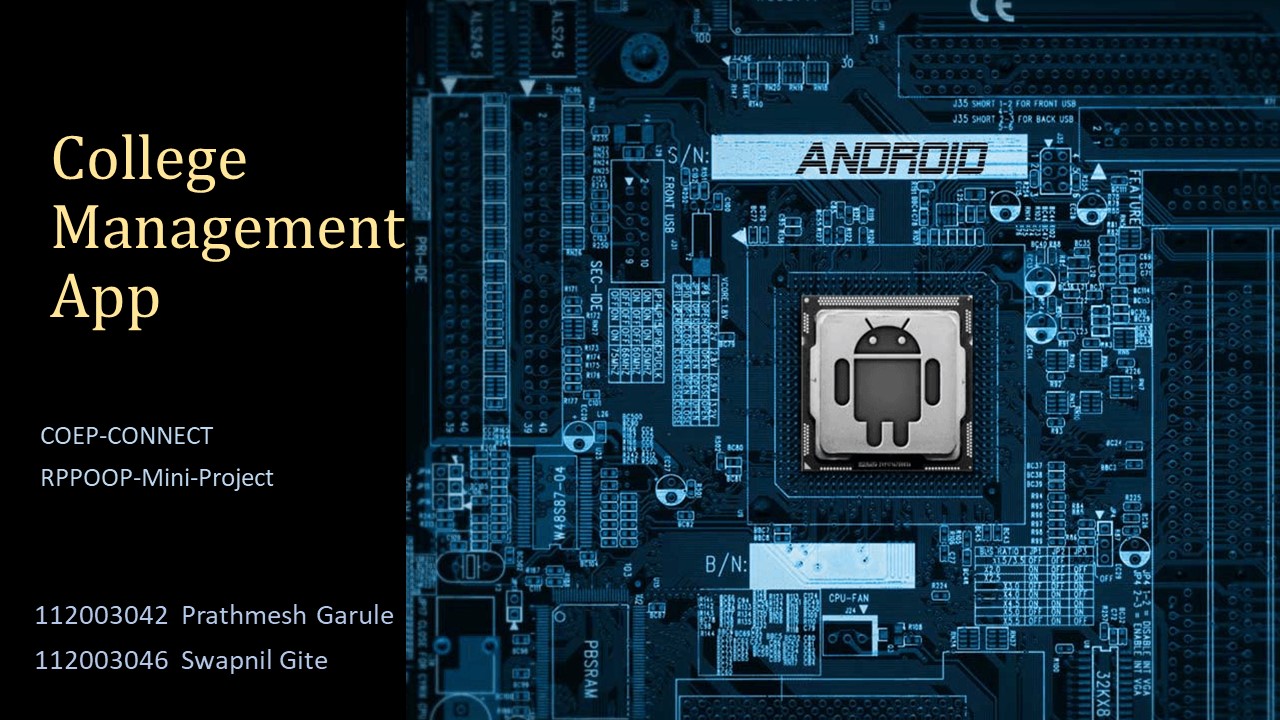 GitHub - prathmesh-garule/College-Manage: Due to Error in original