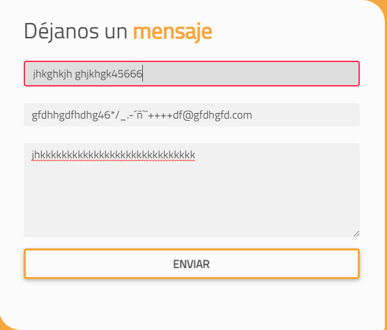 Validaciones en envíanos un mensaje y el botón de enviar debe ser mas grande · Issue #19 ...