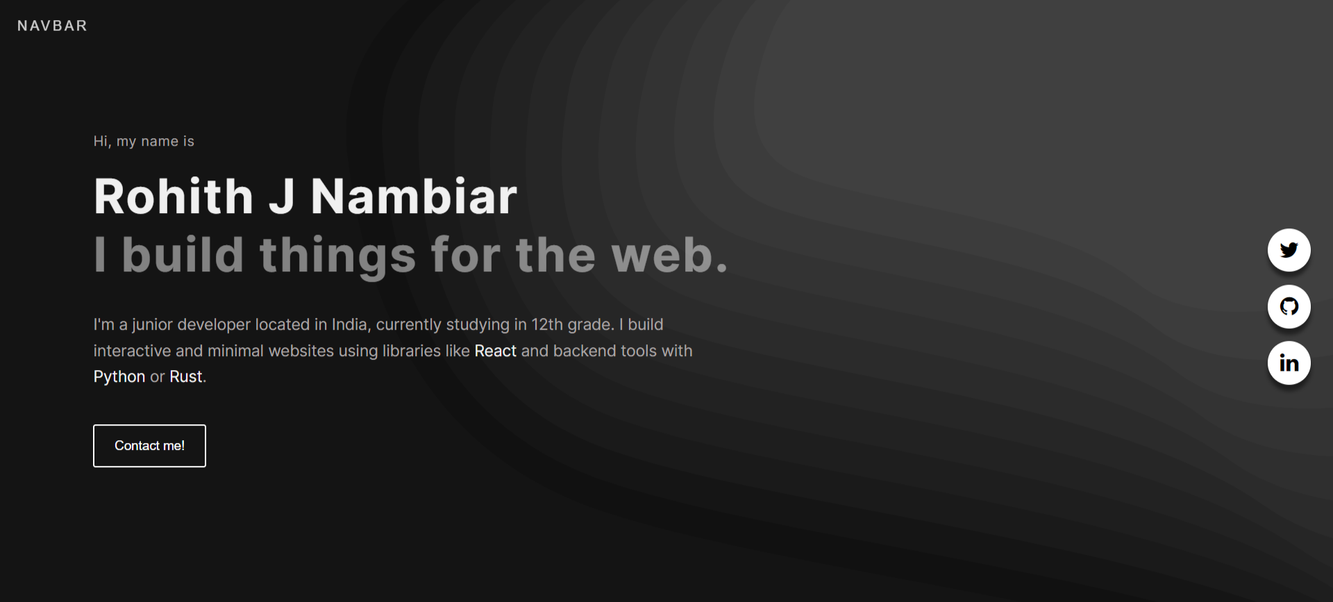 GitHub - Rohith-JN/v2: Source code of my personal website. Everything is included. Written in ...