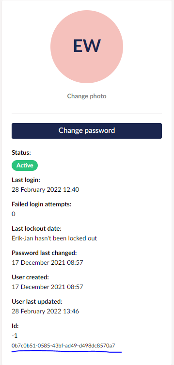 Random GUID in user detail view · Issue #12068 · umbraco/Umbraco-CMS · GitHub