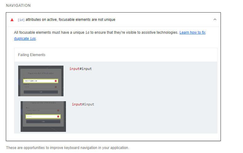 V13: Duplicate ids in new login screen · Issue #15089 · umbraco/Umbraco-CMS · GitHub
