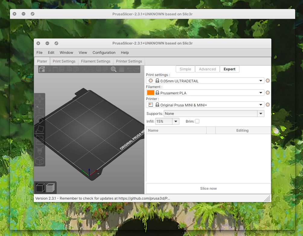 Gap around window · Issue #11 · flathub/com.prusa3d.PrusaSlicer · GitHub
